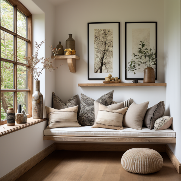 Making a Cozy Reading Nook: Couch & Floor Cushion Inspiration